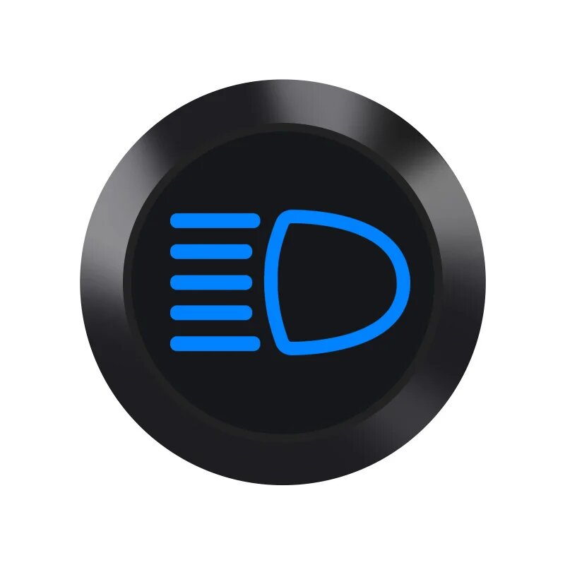 Светодиодный индикатор VaneAims 12/24В 12мм Темно-синий, 1pcs-high beam