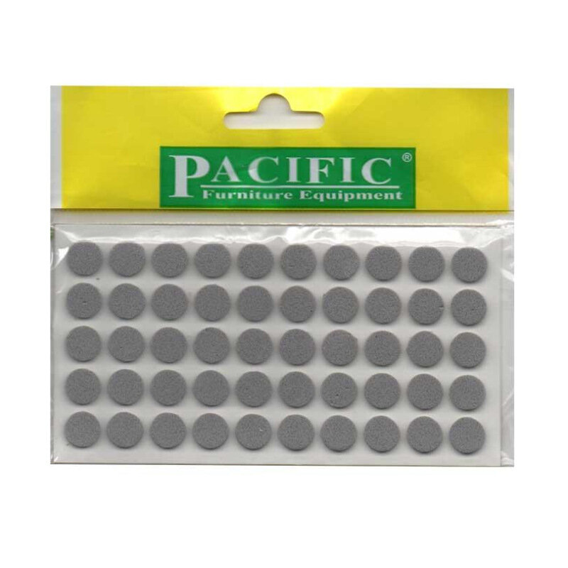 Амортизатор (демпфер) для мебели, круглый 10х2мм серый "PACIFIC"