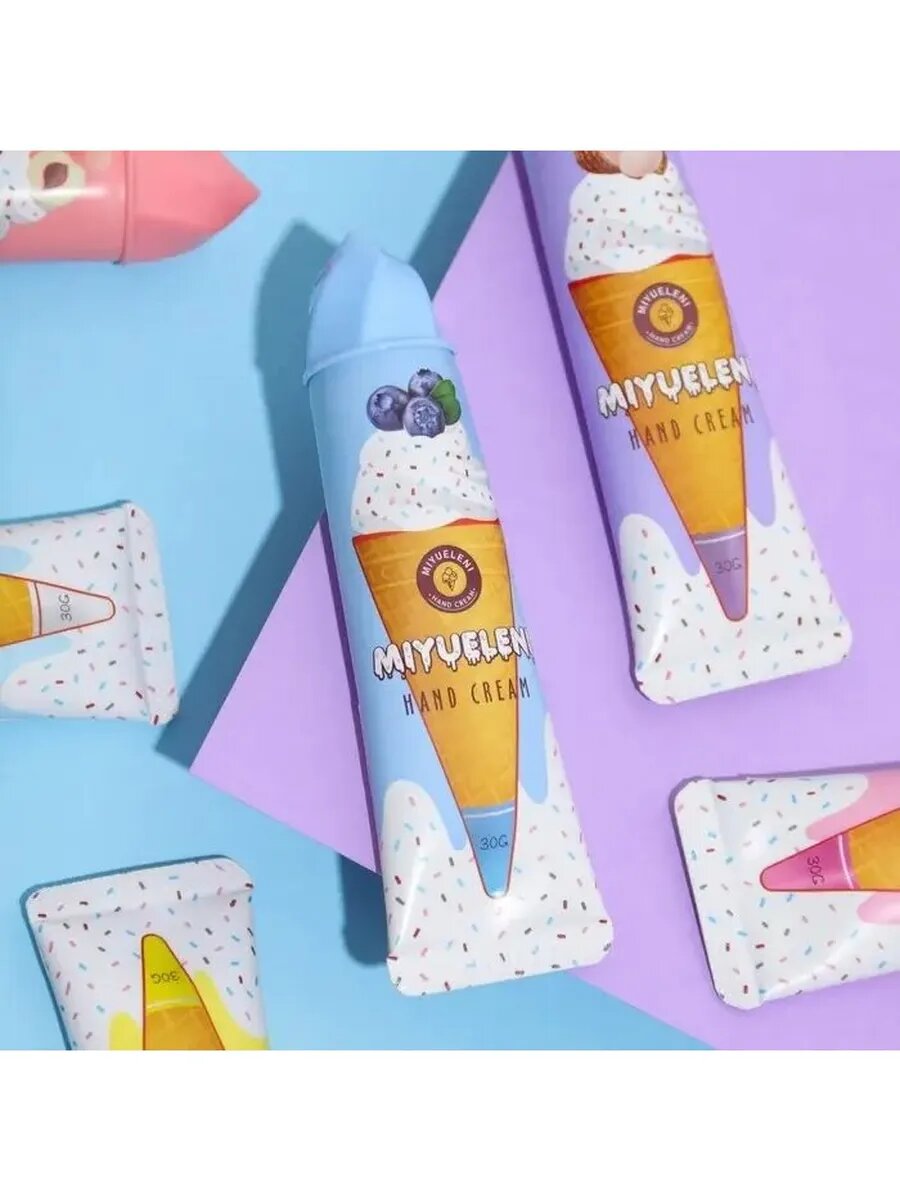 Крем для рук «Черника с мороженым» увлажняющий, 30 мл