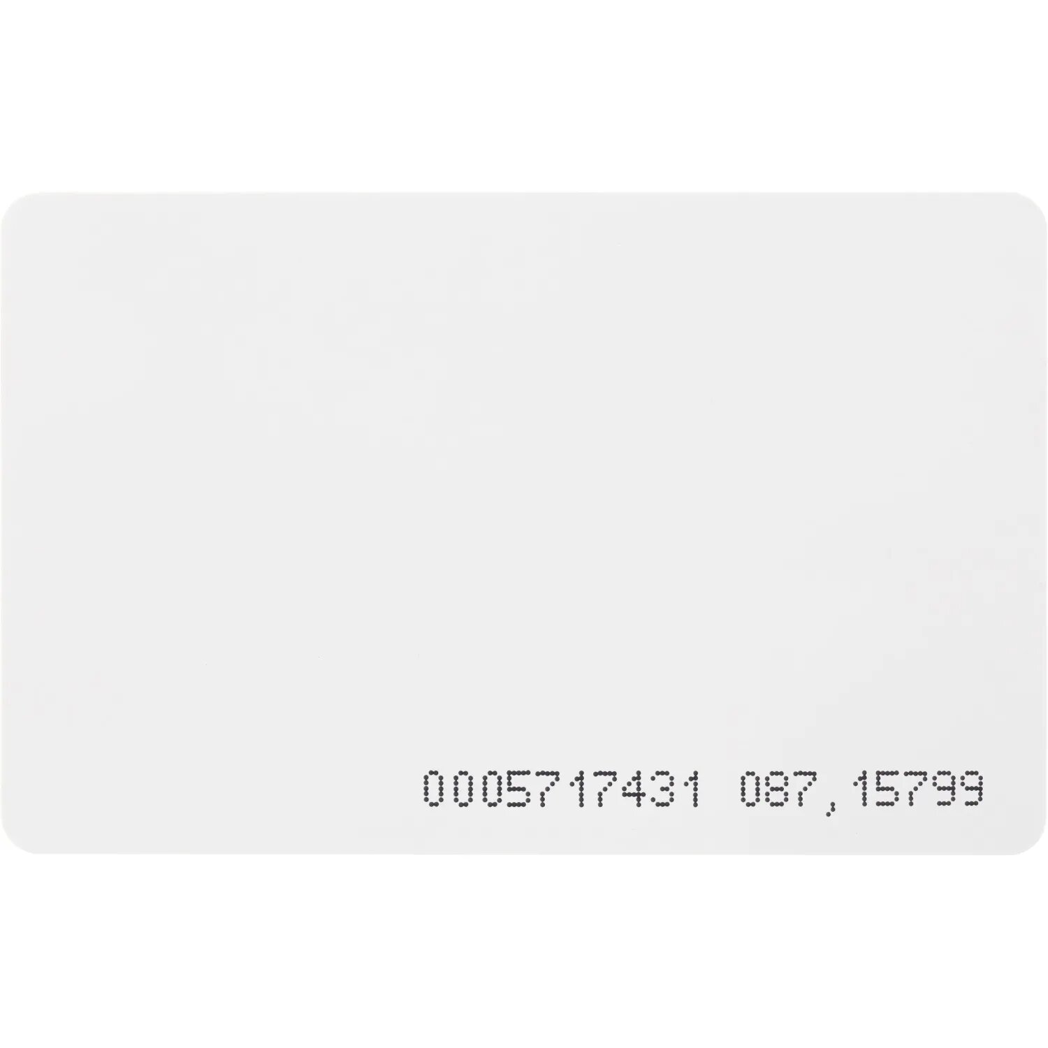 Карта бесконтактная EM-Marine тонкая чтение под печать с номером