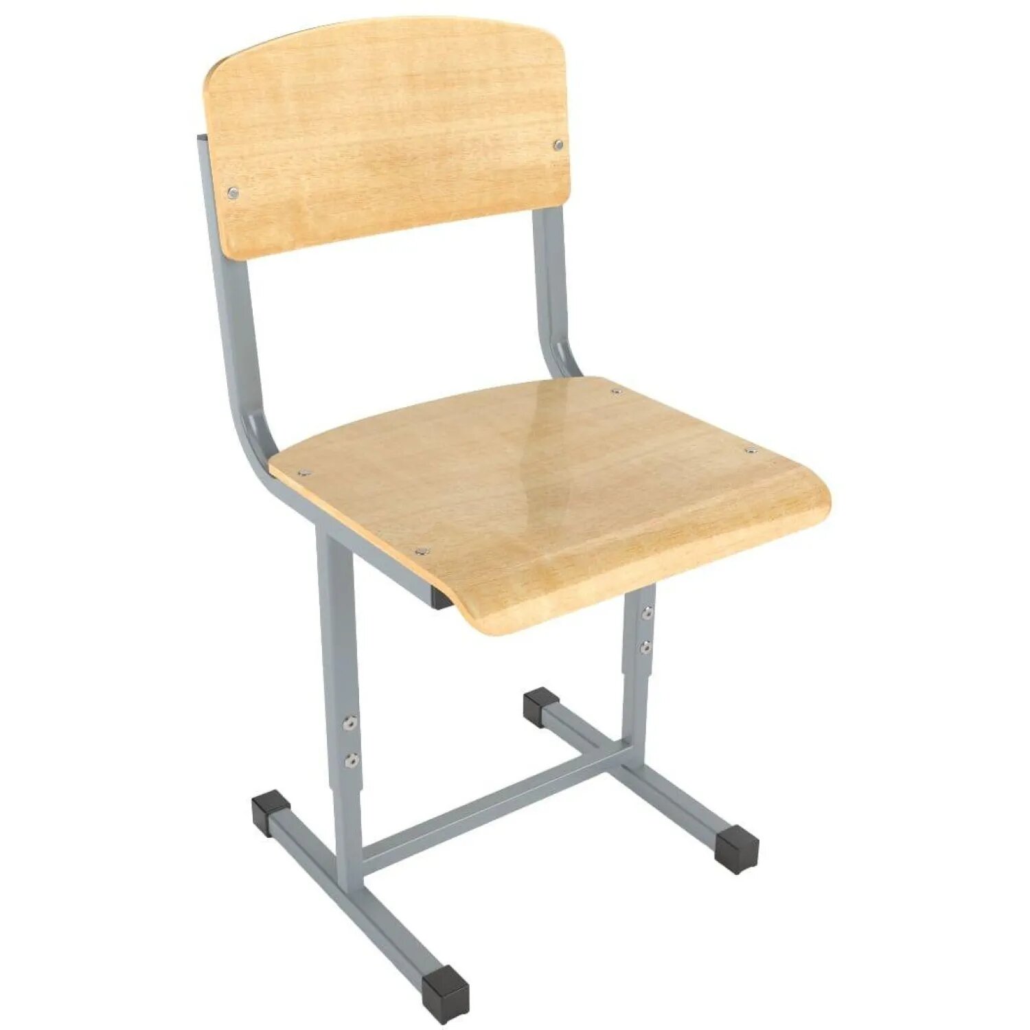 Стул ученический МЕТ_Школа 5-7 (4-6) р. г. серый, фанера
