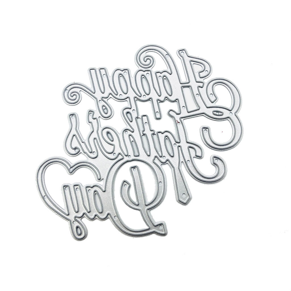 Счастливый День Отца Штампы Для Резки Металла Трафарет Для Скрапбукинга Альбом "Сделай Сам" Гербовая бумага