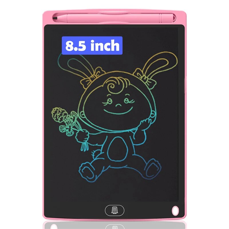 Электронный планшет для рисования 8,5 дюймов Розовый, Pink-8.5-Color