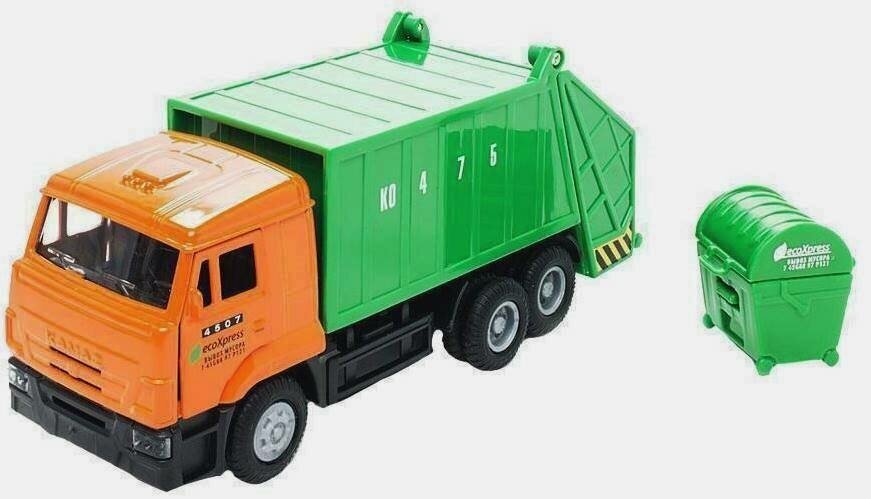 Мусоровоз Технопарк КамАЗ 53605, инерционный, свет, звук CT12-457-4WB
