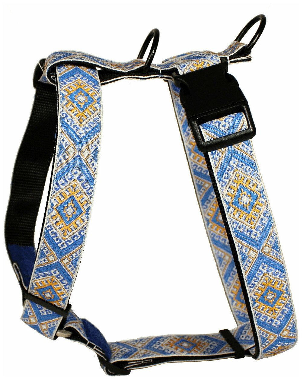 Шлейка прогулочная для собак регулируемая 30 мм Северные Мотивы Lapalandia Размер S