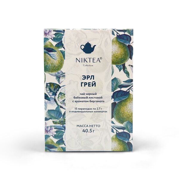 NIKTEA Эрл Грей Чай черный в пирамидках