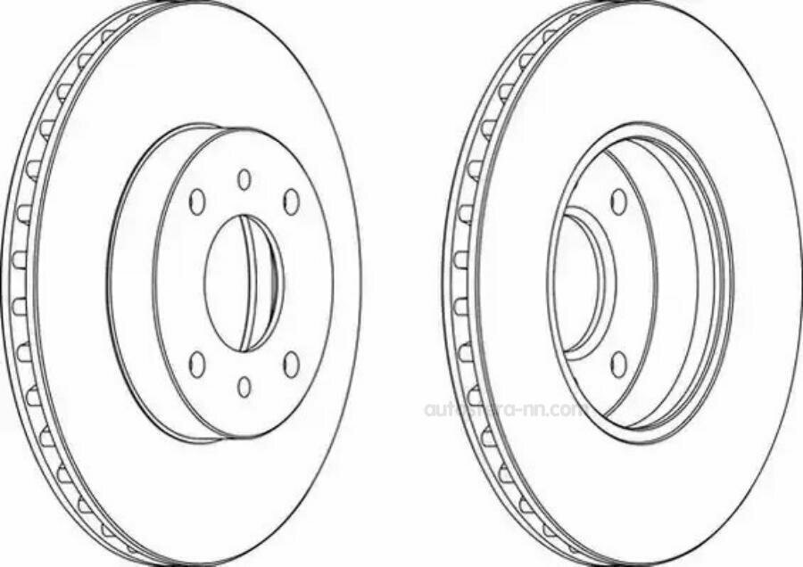 FERODO DDF959 Диск тормозной передний NISSAN ALMERA (N16)/ PRIMERA (P11) FERODO DDF959