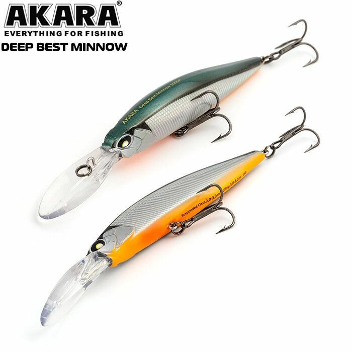 Воблер Akara Deep Best Minnow 100SP 16гр. A23