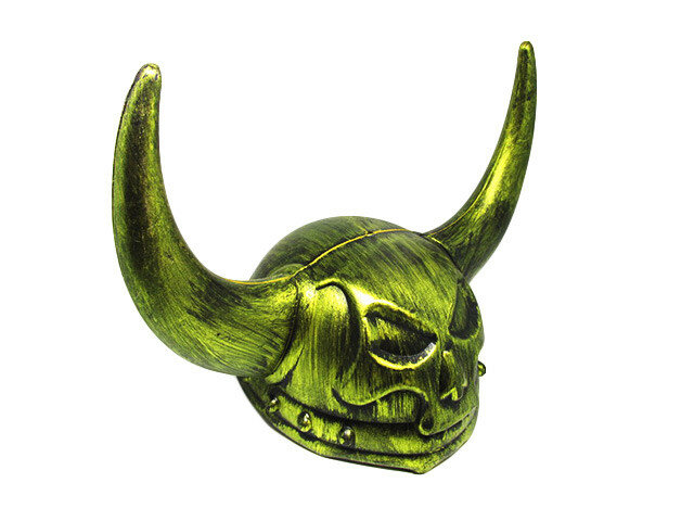 Шлем "Викинги" мужской, пластиковый, золотой, размер 56