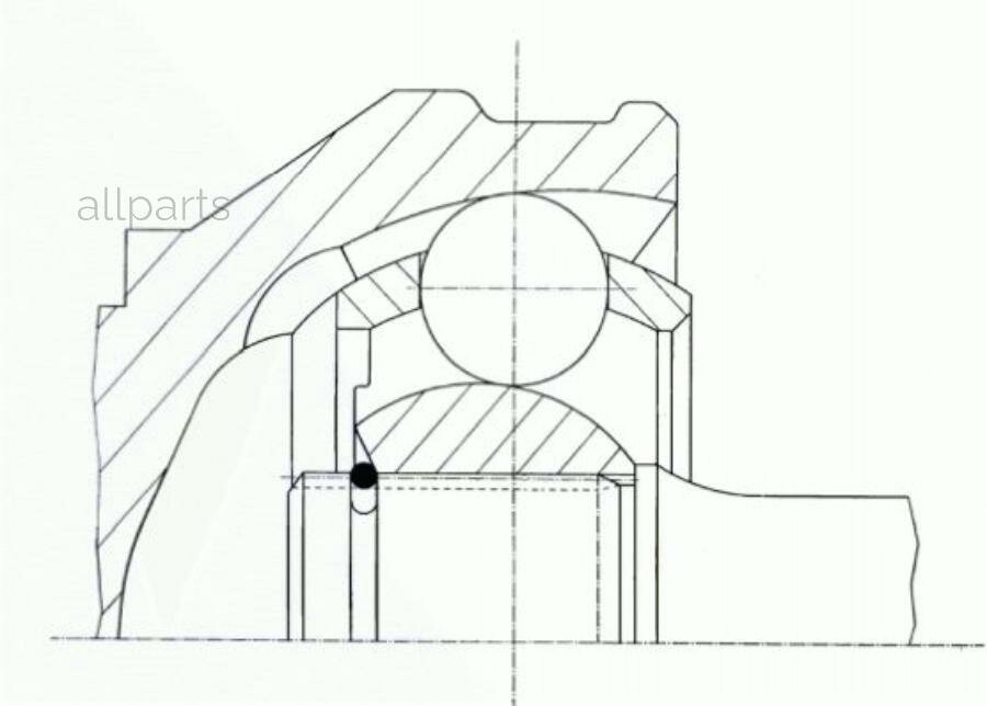 GKN-SPIDAN 304 325 ШРУС наружный L=R (компл) SKODA Octavia II/VW Golf Plus/Golf VI LOBRO 304 325
