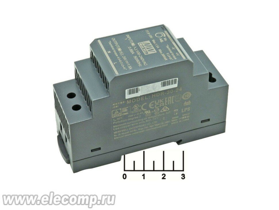 Блок питания 5V 10A MDR-60-5 на DIN-рейку