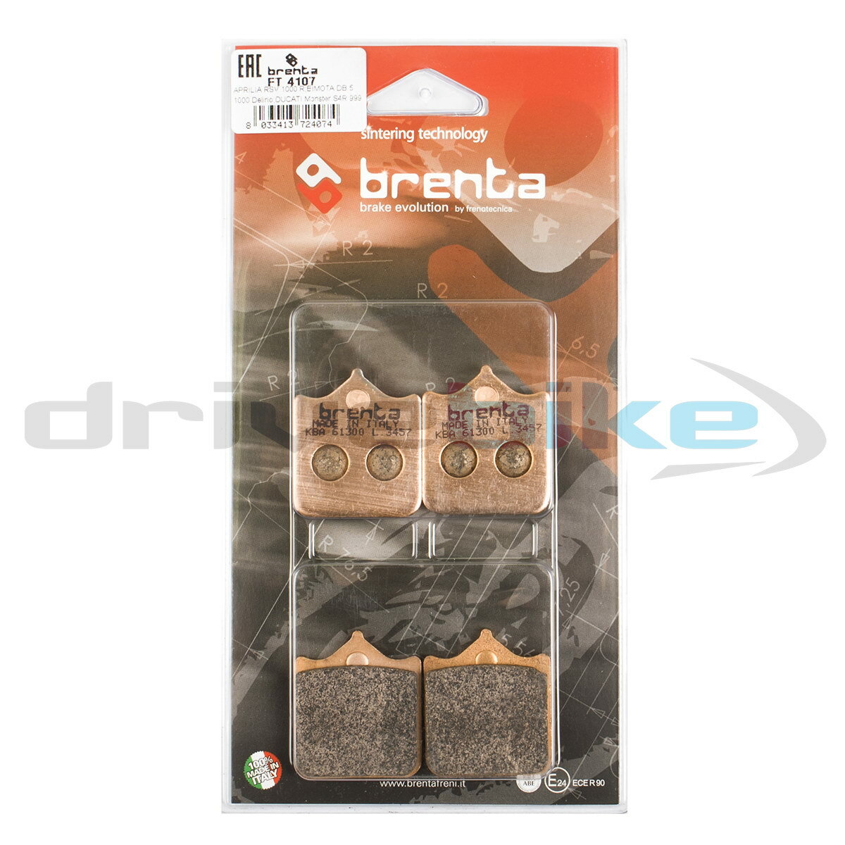 BRENTA Тормозные колодки FT 4107 Sintered