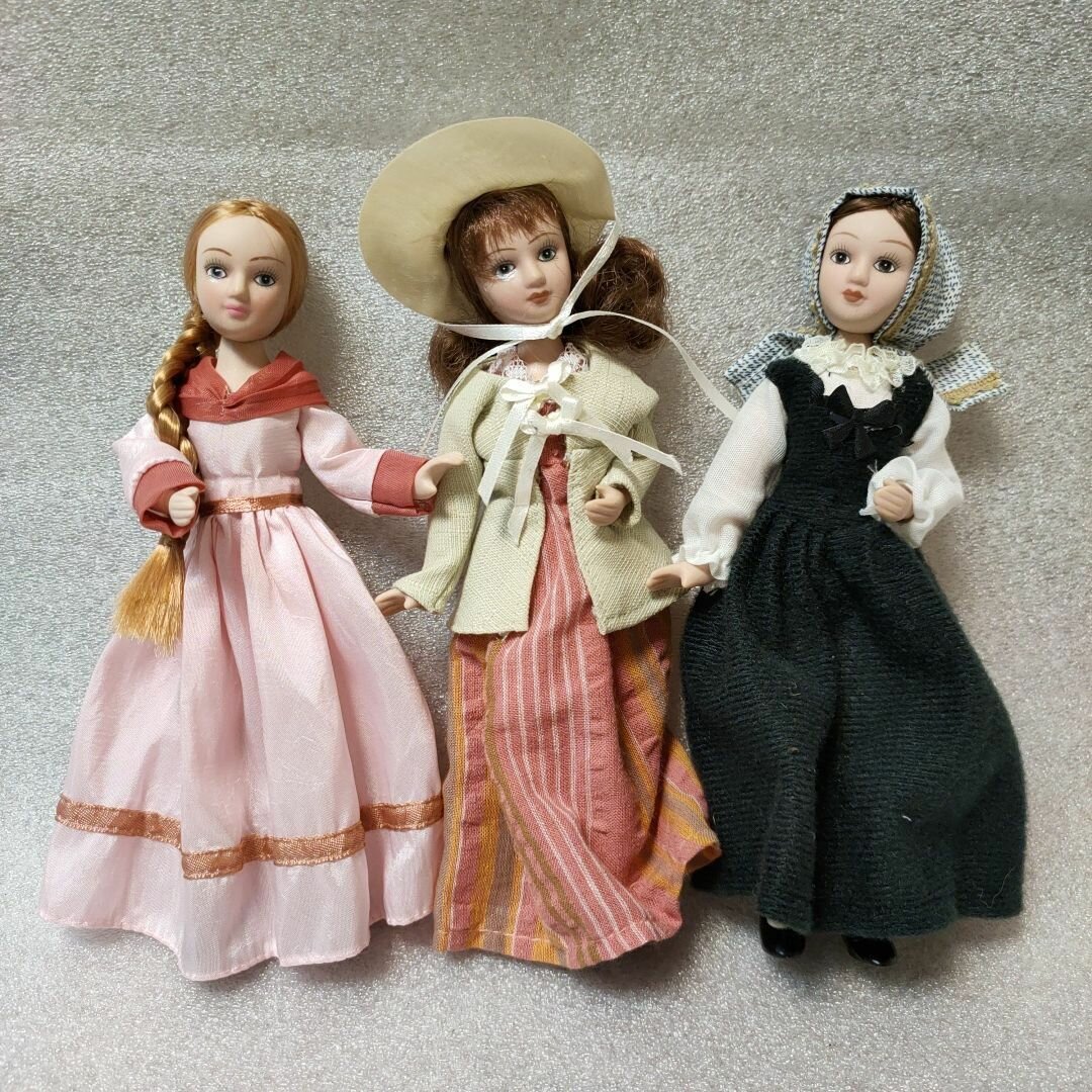 Куклы фарфоровые Деагостини Дамы эпохи Журналы № 6, 82, 84 набор