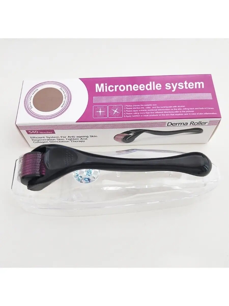 Мезороллер /скальпроллер Ypsed 540 игл (иглы титан 1.00 мм) red