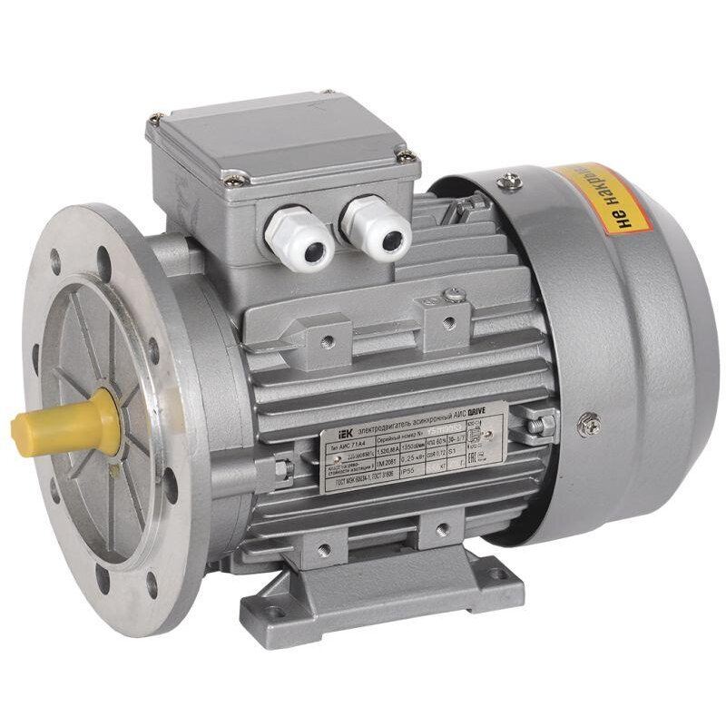 Электродвигатель АИС DRIVE 3ф. 80C4 380В 1.1кВт 1500об/мин 2081, IEK AIS080-C4-001-1-1520 (1 шт.)