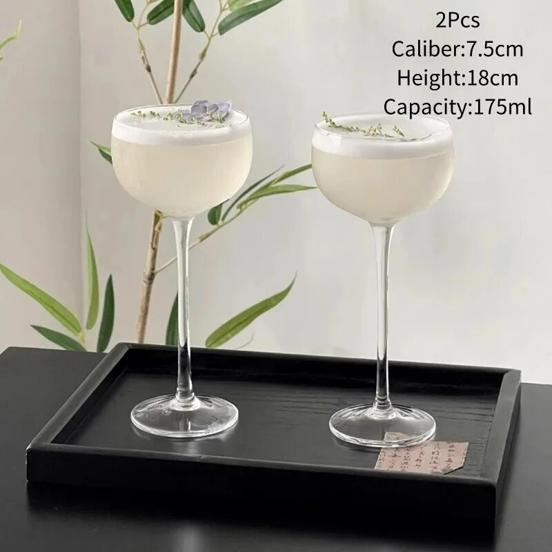 Коктейльные бокалы ручной работы в японском стиле, атмосферные бокалы для вина, чашки, стеклянный бокал, башня, чашки, бокалы для вина, чашки для бара, кухонный инструмент
