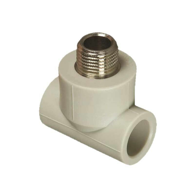Тройник комбинированный Tebo 030040508 32х1/2" н/р. белый