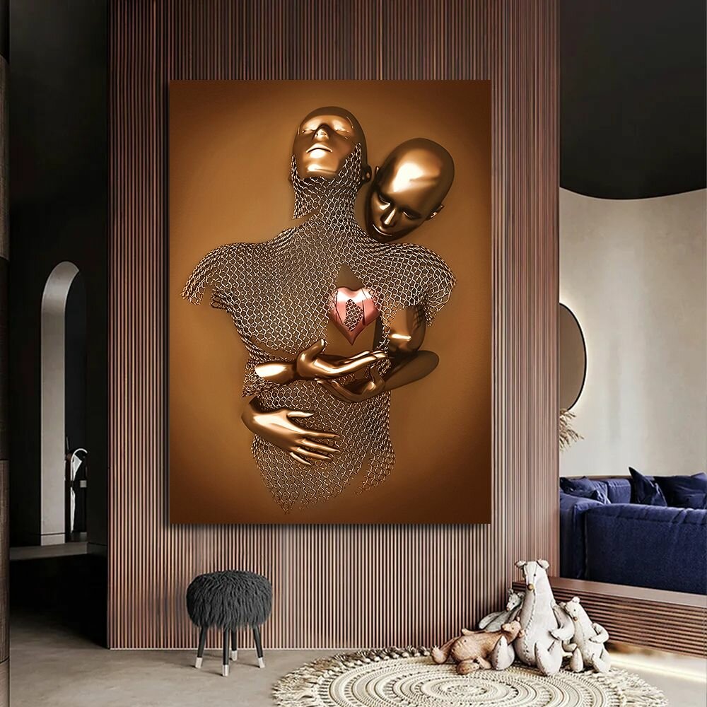 Картина в спальню над кроватью абстракция, 3d картина, 50х70 см.