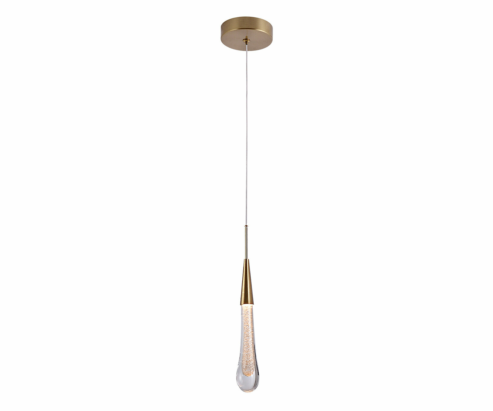 Подвес Kink Light Гутта D100xH2000 мм LED цвет Латунь, арт. 07861-1A,36