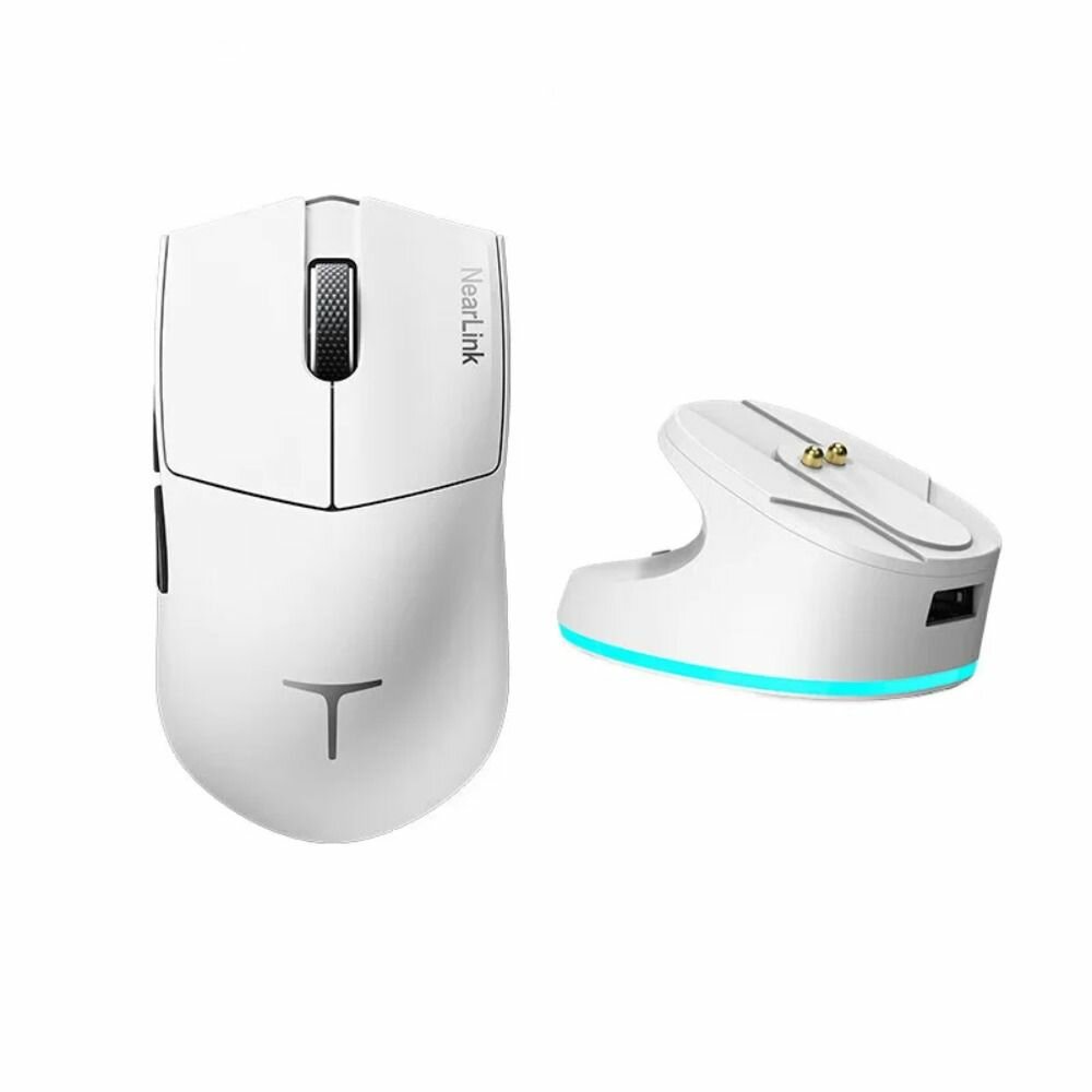 ThundeRobot ML9mini Беспроводная 3-режимная магнитная зарядная база Paw3950pro 8K для офисного ноутбука, геймерской компьютерной мыши