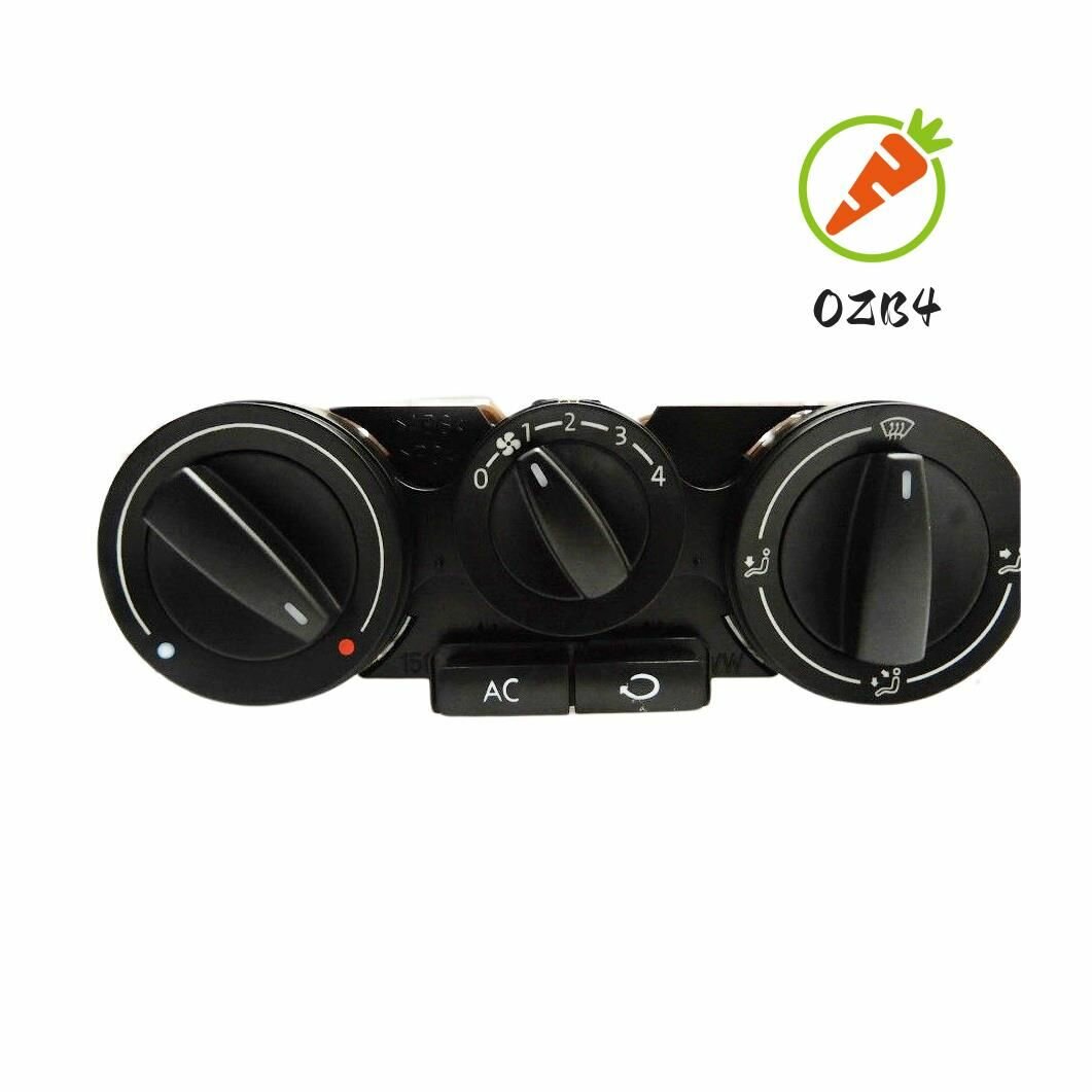 Переключатель блока управления отопителем 1J0820045F 1J0 820 045F для VW Golf 1999-2007, 2010-2011 черный ABS.