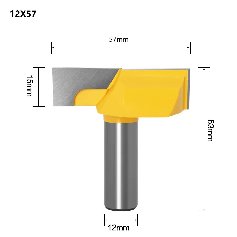Фреза для чистки пазов 12x57 мм, 1/2"