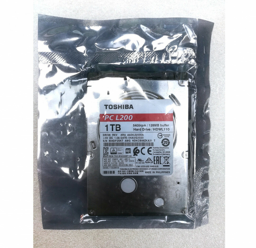 Жесткий диск Toshiba HDWL110UZSVA, 1 ТБ