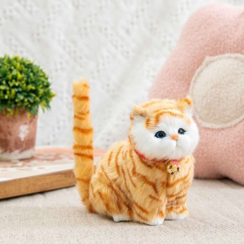 (1шт) Имитация будет называться игрушка-кукла-кошка (оранжевый)