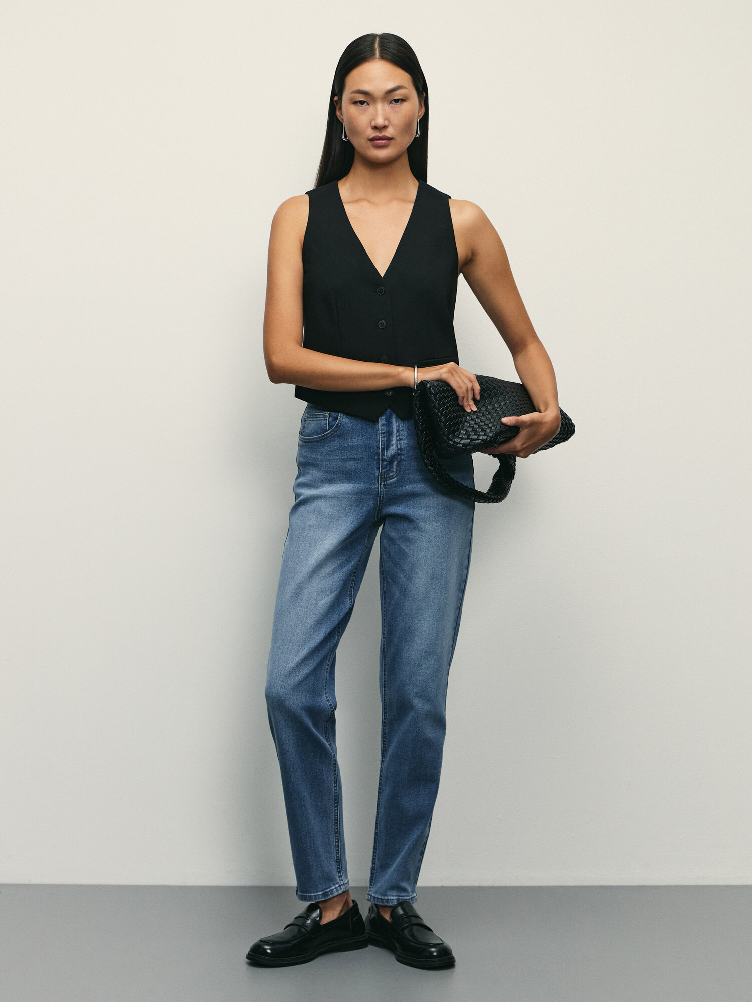 Джинсы мом mom fit 