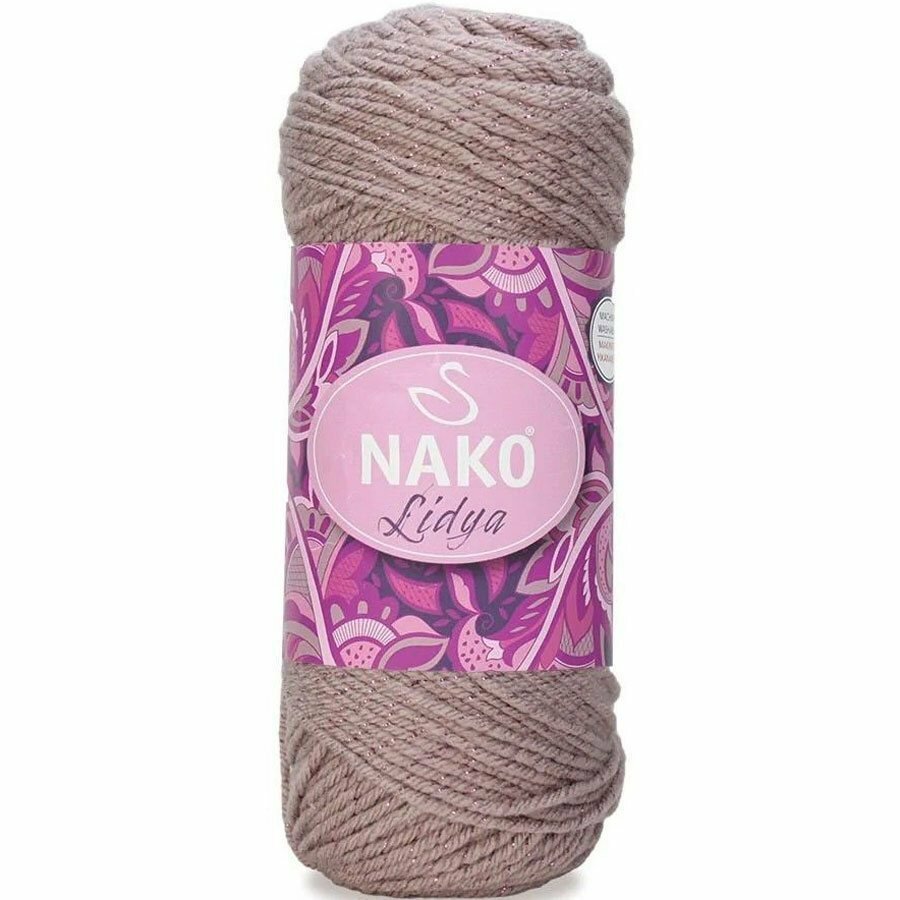 Пряжа Nako LIDYA 98547 розово-бежевый (5 мотков)