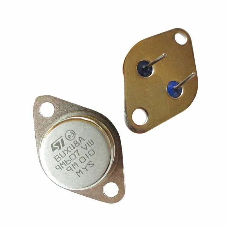 Транзистор BUX48A, корпус TO-3, Ic-15А, Vceo-450В, Vcbo-1000В, Pd-175Вт, 1шт