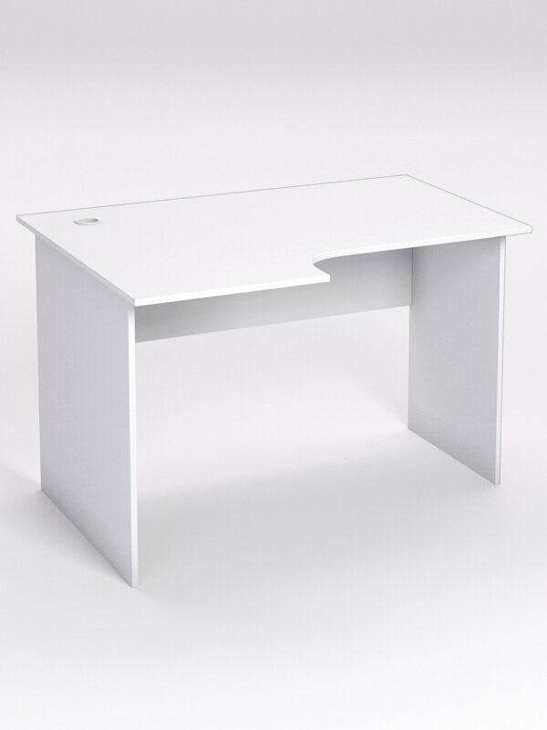 Стол эргономичный офисный СЭ-15 (левосторонний), Белый. Производитель товара - компания Westcom.