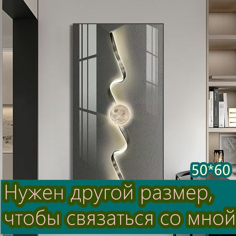 Крышки счетчиков электроэнергии внутренняя электрическая панель, скрытые картины, вертикальная секция, бесплатная штамповка, 50*60 см