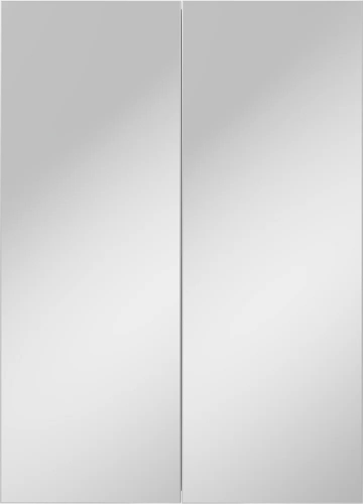 Зеркало в ванную со шкафом DIWO Архангельск 50 см универсальное, белое