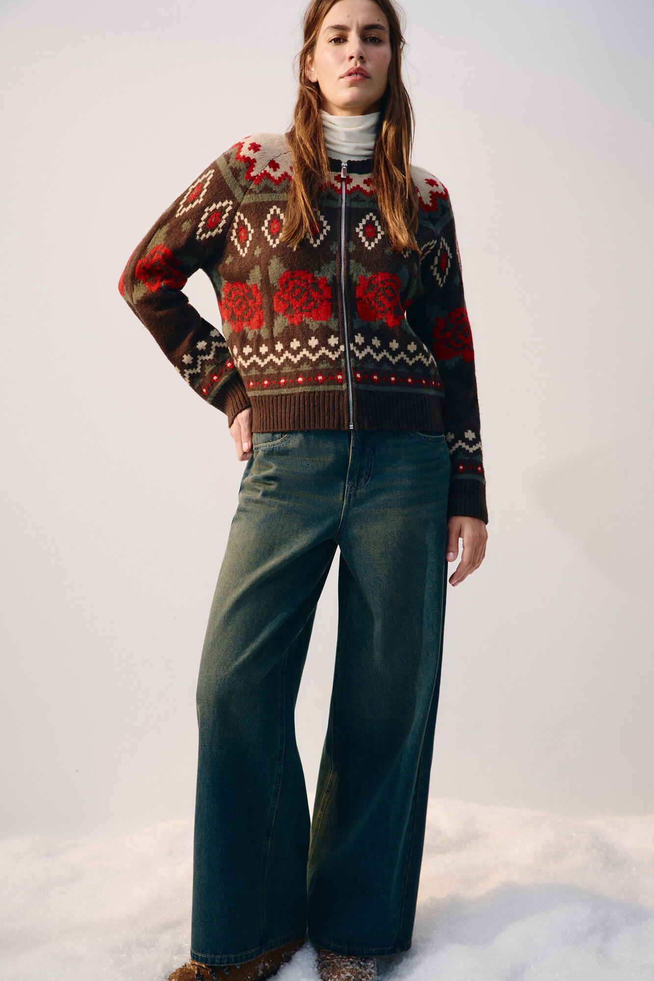 Джинсы багги Woman Mix&Match 