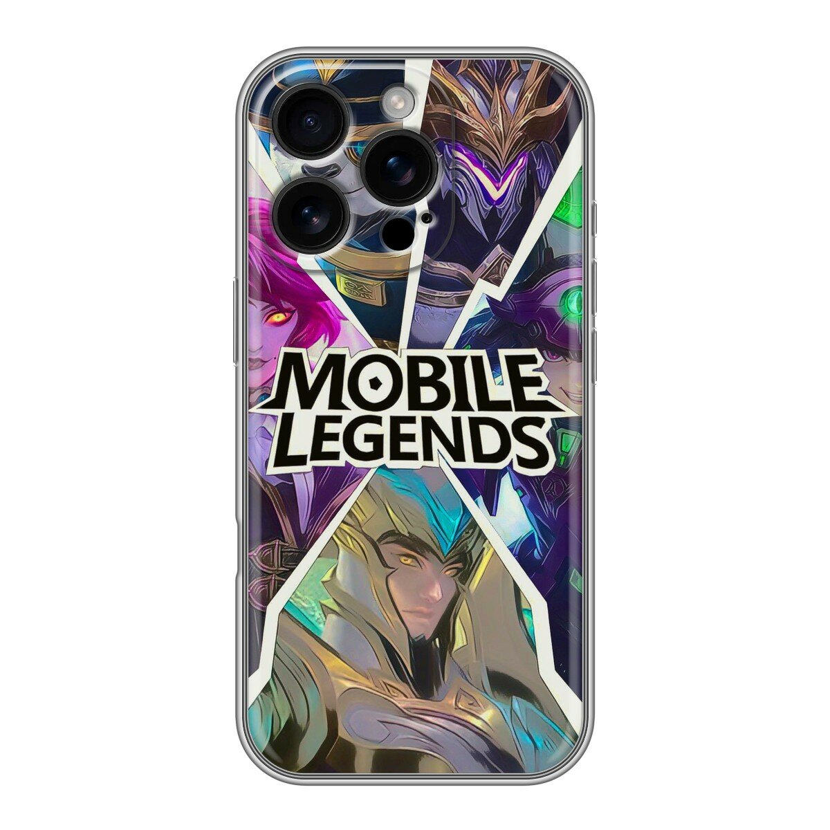 Чехол для Iphone 16 Pro с принтом Для мальчиков Mobile Legends (Айфон 16 Про) — фото 1