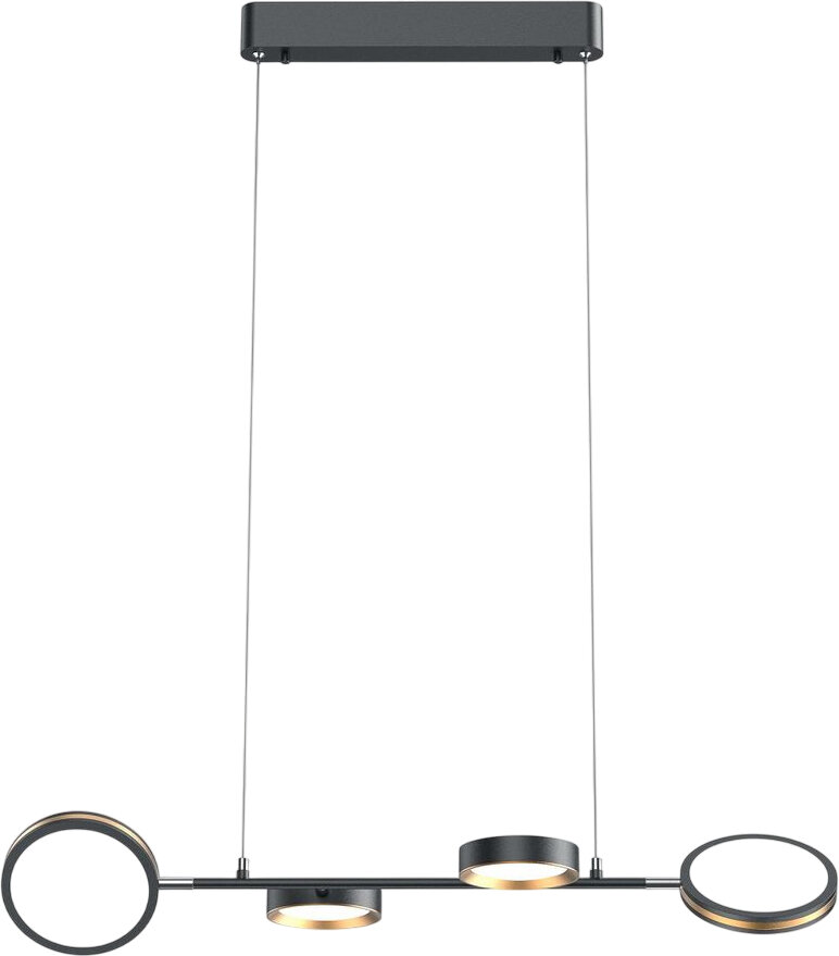 Люстра подвесная Yeelight Arowana Chandelier C2103 (4 плафона) черно-золотистый