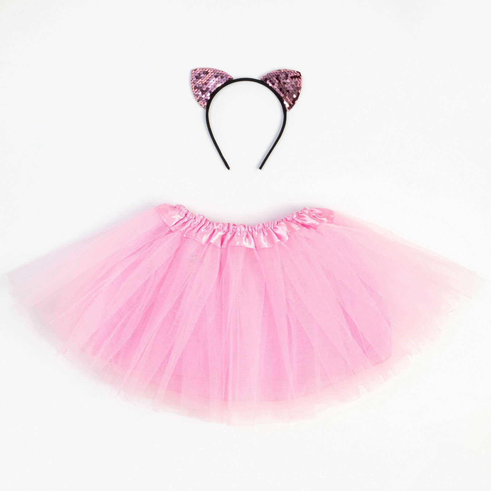 Набор для фотосессии "Пони": юбка и ободок, розовый, рост 92-104