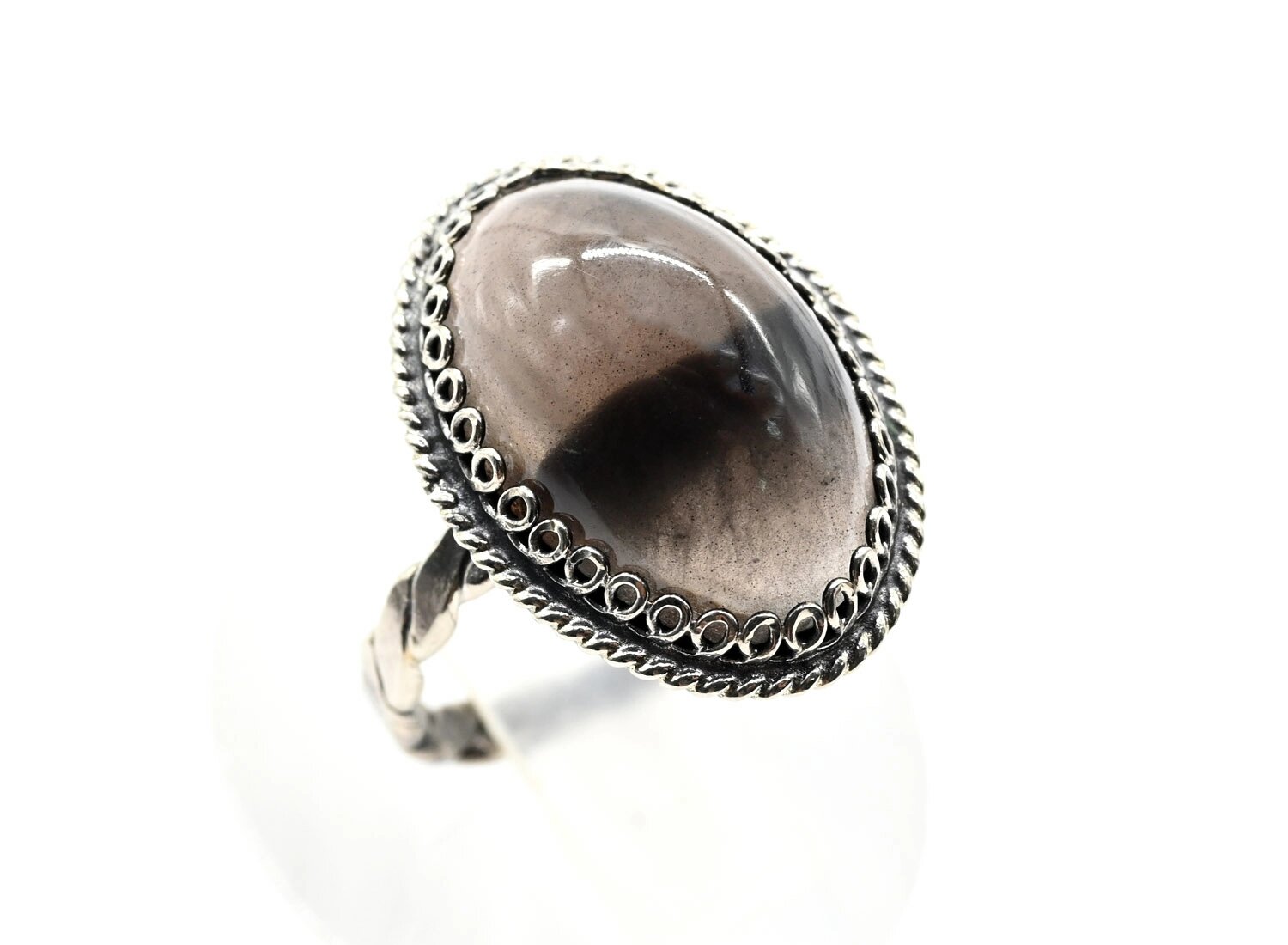 Кольцо, обсидиан