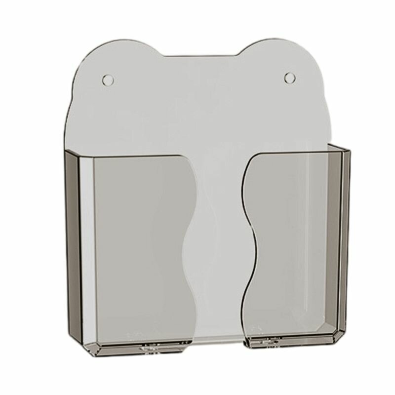 Ящик для хранения мобильного телефона без перфорации, пульт дистанционного управления бытовым кондиционером-прозрачный серый