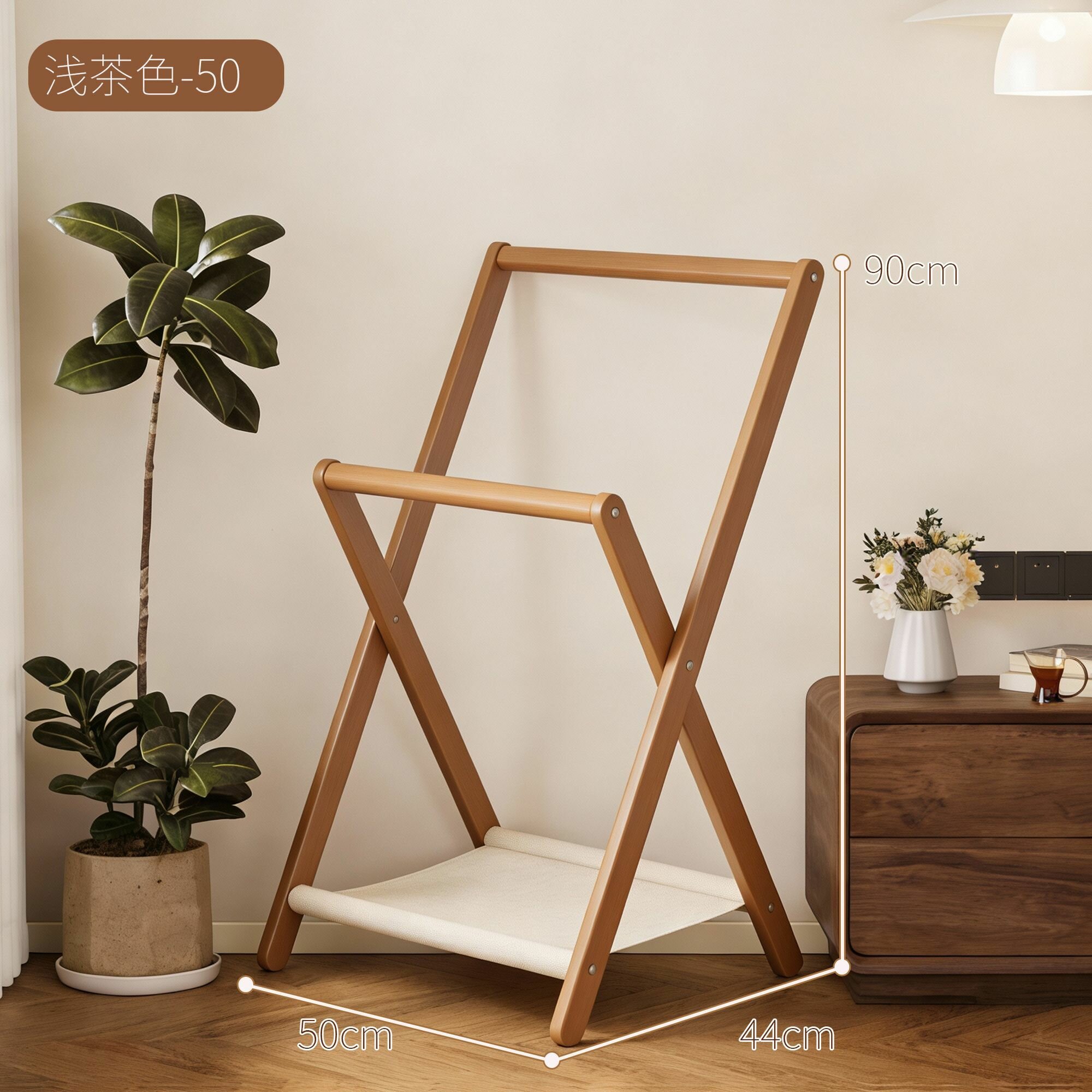 Напольная складная вешалка для одежды у кровати, временное хранение одежды в маленькой квартире, ночная вешалка в скандинавском стиле