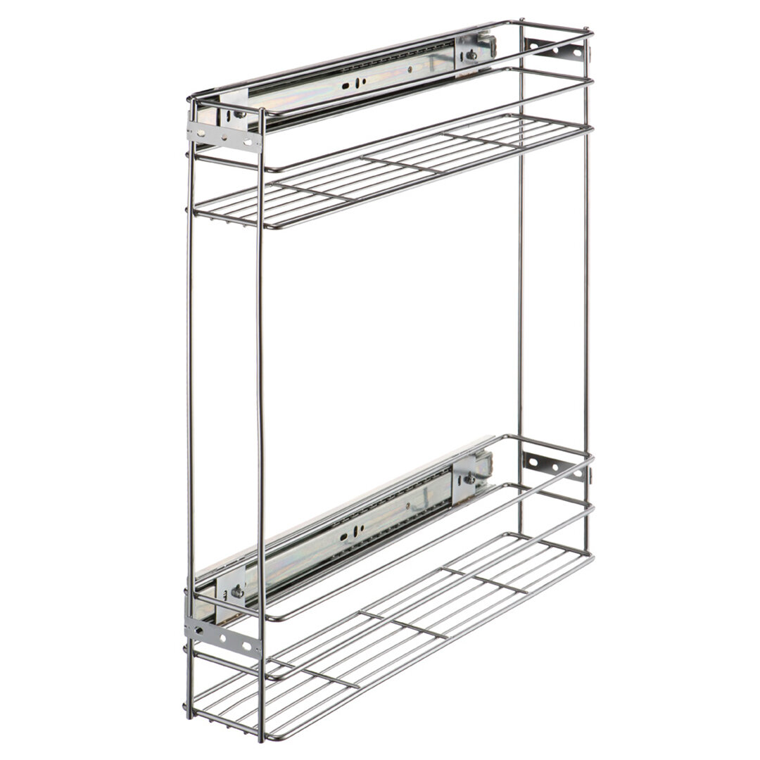 Бутылочница Lemaх 150мм с боковым креплением 450х110х470мм хром