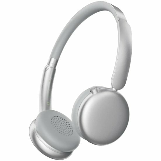 Беспроводные наушники Deppa , BT 5.4, 300 мАч, накладные, cеребристый(44307)