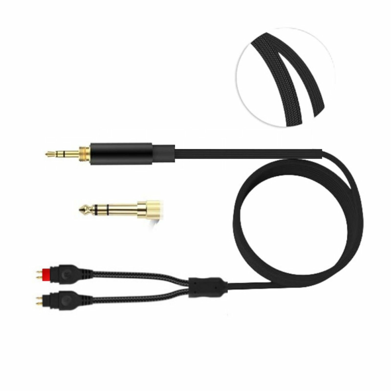 Аудиокабель 35 мм с адаптером 635 для наушников HD580 HD600 HD650 HD660 HD660S