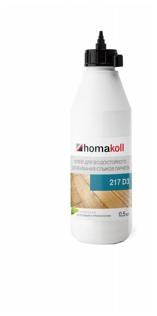 Клей для стыков паркета Homakoll 217 D3, не морозостойкий, 0.5 кг 62083