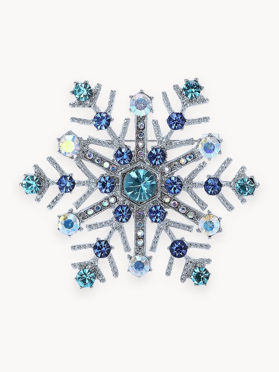 Брошь, искусственный камень