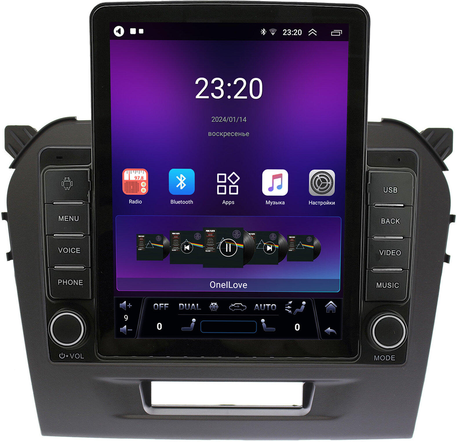 Штатная магнитола Suzuki Vitara 2014-2024 Canbox GTR095-9103 на Android 10 (QLed, 4/64, DSP, CarPlay)