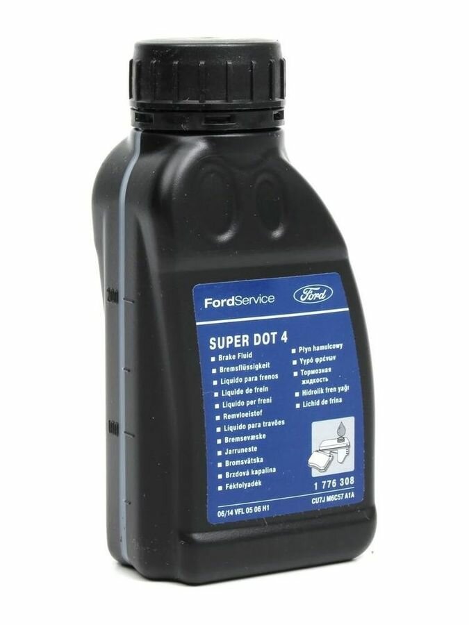 Тормозная жидкость Ford SUPER DOT-4 1776308, 0.25, 250