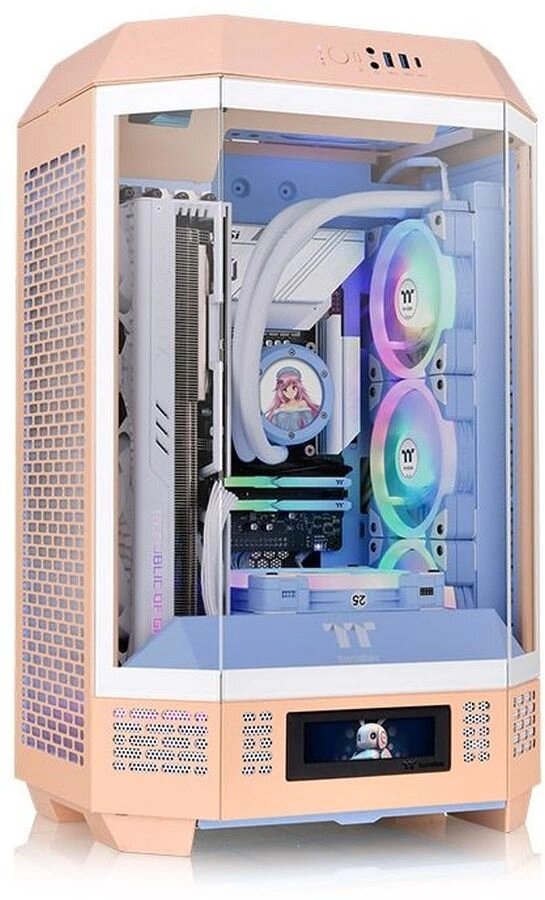 Корпус Thermaltake The Tower 300 Peach Fuzz розовы