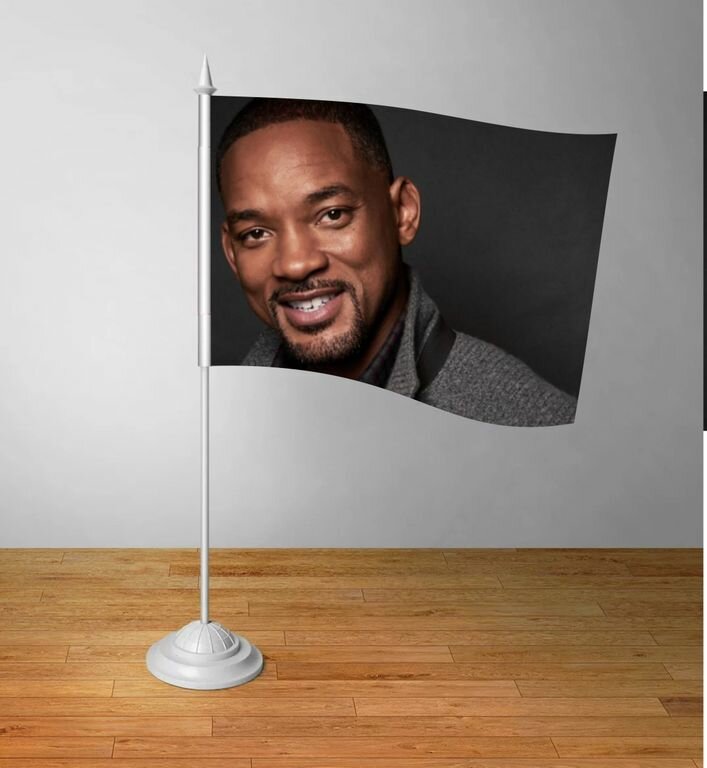 Флажок настольный Уилл Смит, Will Smith №2